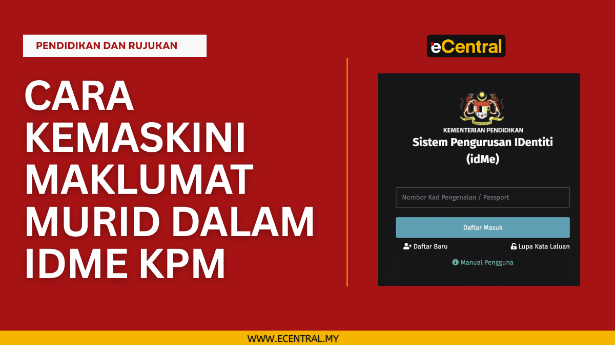 Cara Kemaskini idMe Murid dalam Sistem Pengurusan Identiti KPM ...